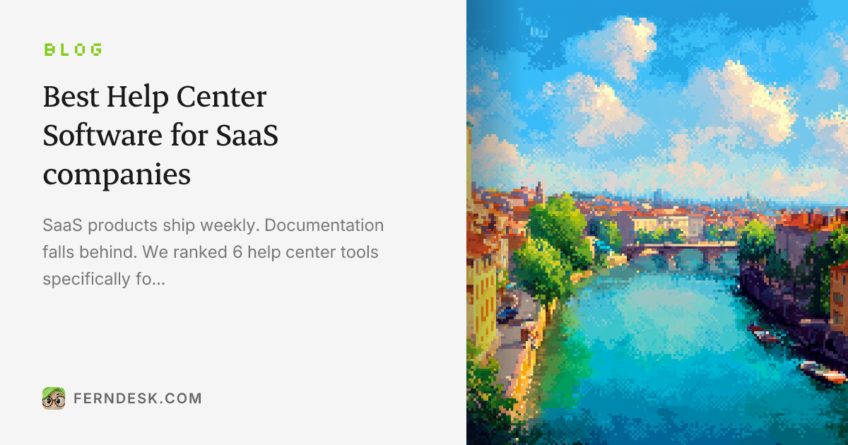 Best Help Center Software for SaaS companies - Ferndesk
